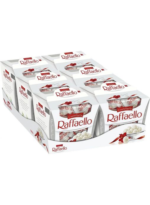 Конфеты в коробке Raffaello, с цельным миндальным орехом, в кокосовой ...