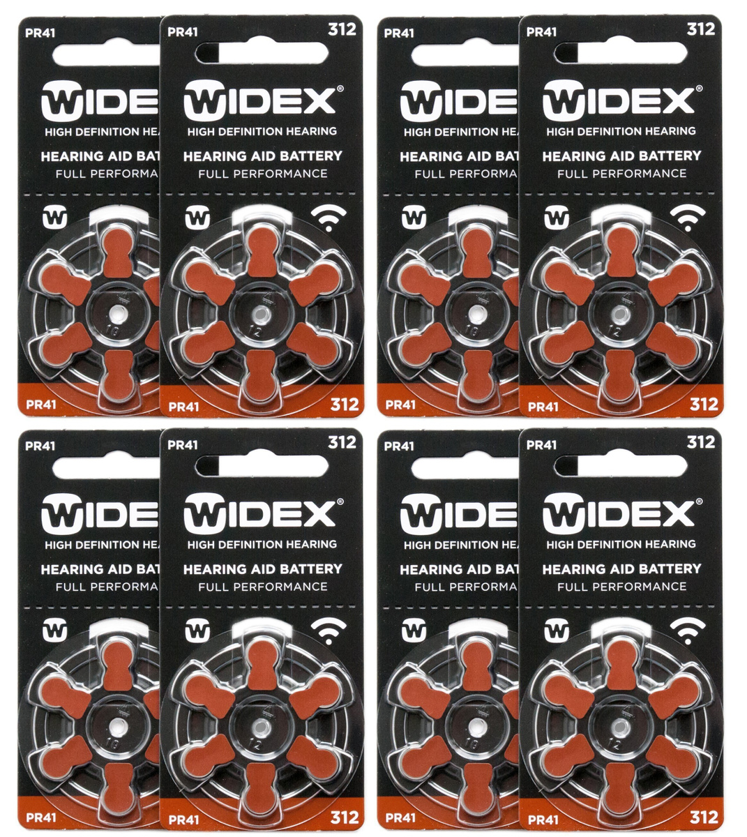 Батарейки Widex 312 для слуховых аппаратов, 8 блистеров (48 батареек ...