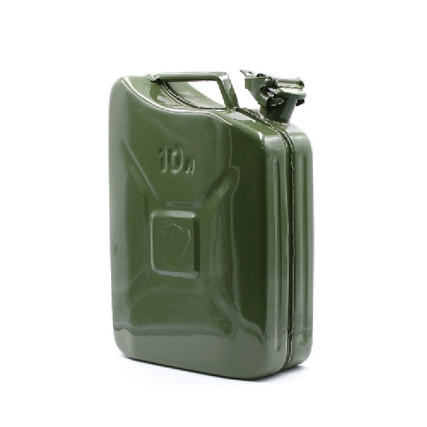 Канистра стальная 10 литров (10 л), классическая, металл 0,7 мм ...