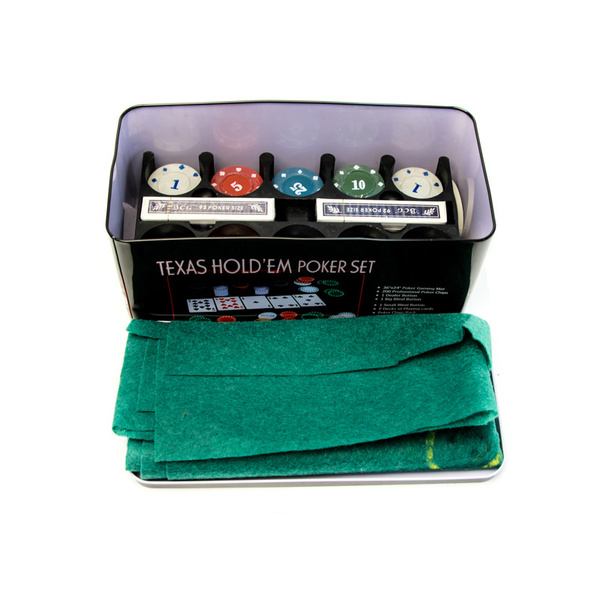 Набор для покера Texas Holdem Poker Set, 200 фишек с номиналом - купить ...