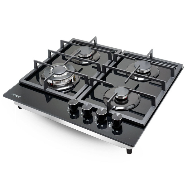 Варочная панель газовая HCG-471, стекло 4 конф, черная купить по низкой цене с доставкой и ...