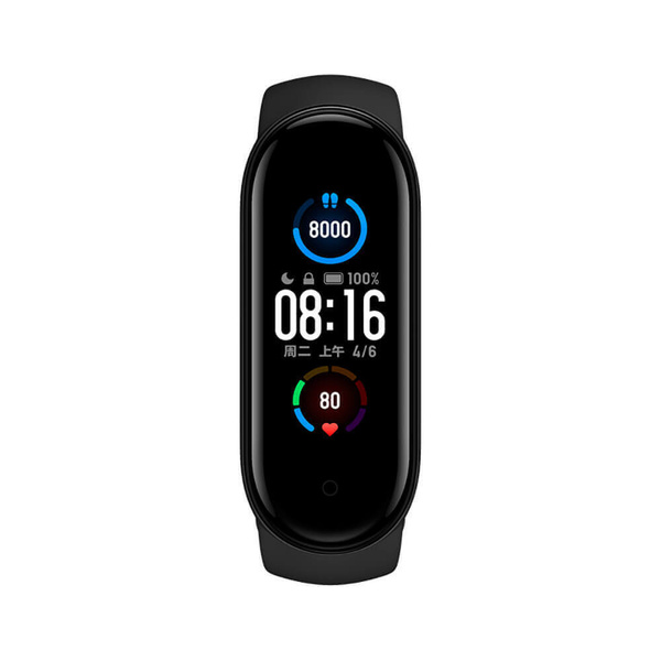 Xiaomi Фитнес-браслет Mi Band 5, черный - купить с доставкой по ...