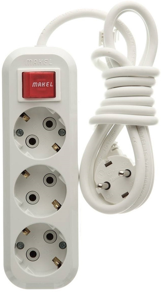 Удлинитель бытовой Makel - купить по выгодной цене в интернет-магазине OZON (203565843)