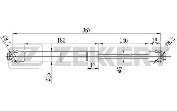 Амортизатор капота Zekkert GF1005 - Zekkert арт. GF1005 - купить по ...