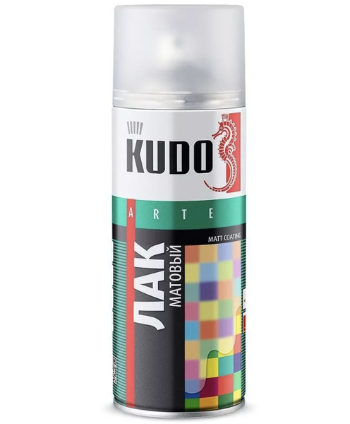 Лак акриловый KUDO 520 мл универсальный матовый аэрозоль KU-9004 купить на OZON по низкой цене ...