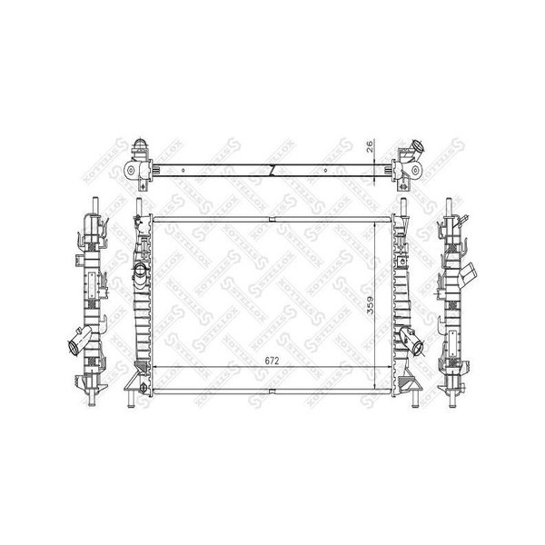 Радиатор охлаждения - Stellox арт. 1025182SX - купить по выгодной цене ...