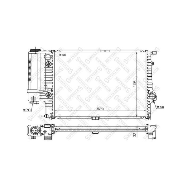 Радиатор охлаждения - Stellox арт. 1025250SX - купить по выгодной цене ...