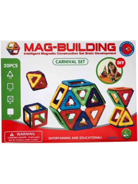 Mag-building / Магнитный конструктор Mag Building carnival set, 20 pcs ...