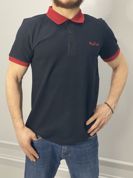 Поло REY POLO, размер 48, цвет синий, 95% хлопок 5% эластан - купить по ...