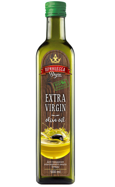 Оливковое масло Extra Virgin Принцесса вкуса нерафинированное стекло ...