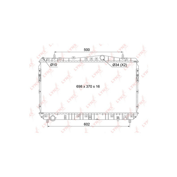 Радиатор системы охлаждения Chevrolet, Daewoo Lacetti/Nubira 1.4-1.8 05 ...