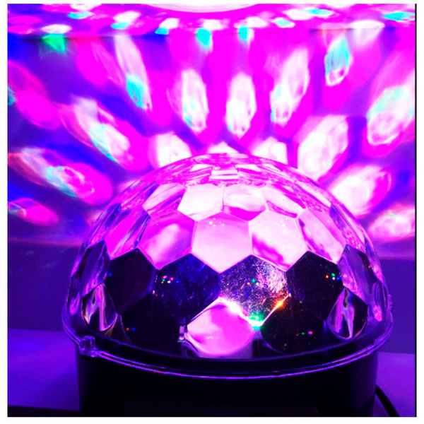 Лампа настольная Светодиодный диско-шар с пультом управления Led Magic ...