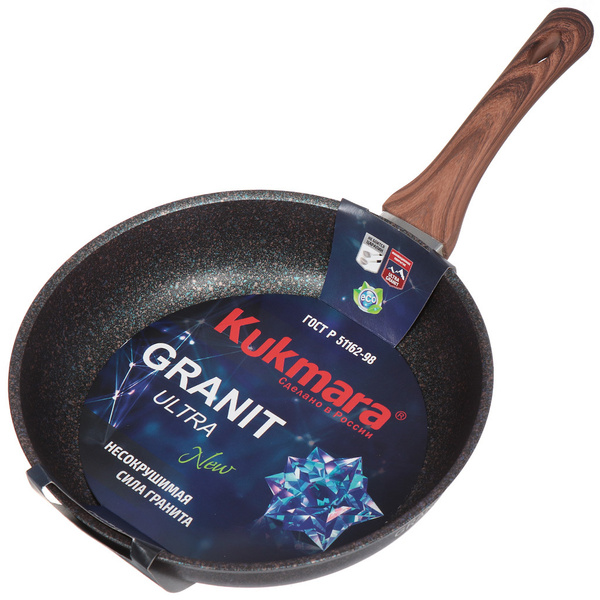 Сковорода Kukmara Granit Ultra_черный, 26 см - купить по выгодным ценам ...