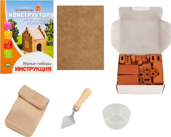 Конструктор Brickmaster Домик, керамические кирпичики, 99 деталей ...