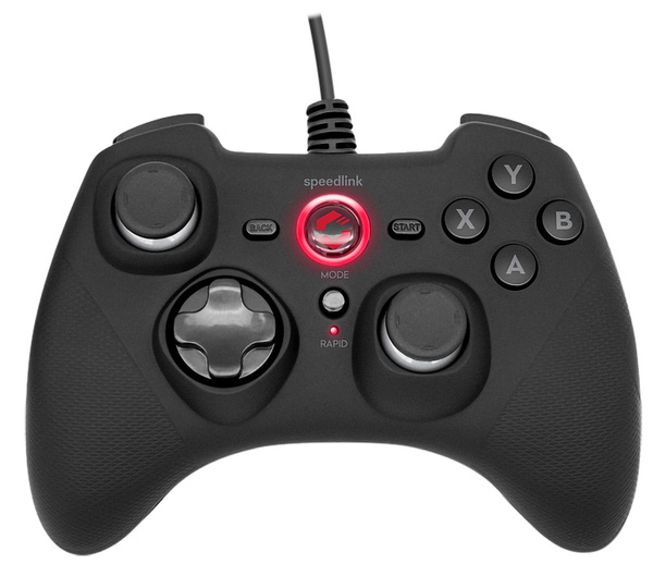 Геймпад Speedlink RAIT Gamepad проводной игровой Black Rubber для PC, SL-650010-BK купить на ...