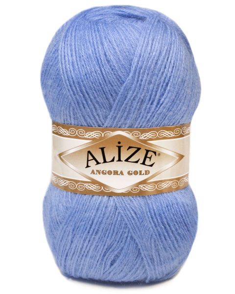 Пряжа Alize Angora Gold: 40 (Голубой) / Акриловая пряжа Ализе Angora ...