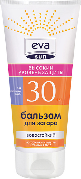 Бальзам для загара EVA SUN SPF 30/ солнцезащитный крем водостойкий ...