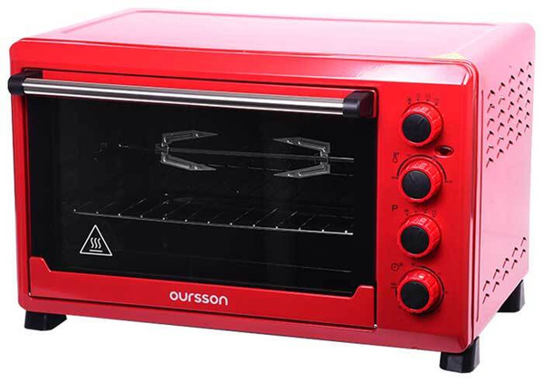 Мини-печь Oursson MO3815/RD (Красный), красный, 38 л купить по низкой ...