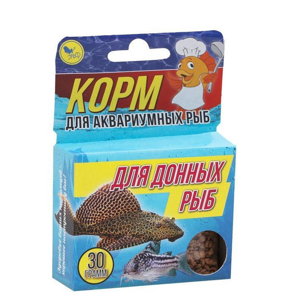 Корм повседневный для донных рыб "Аквакулинар", 30 г - купить с ...
