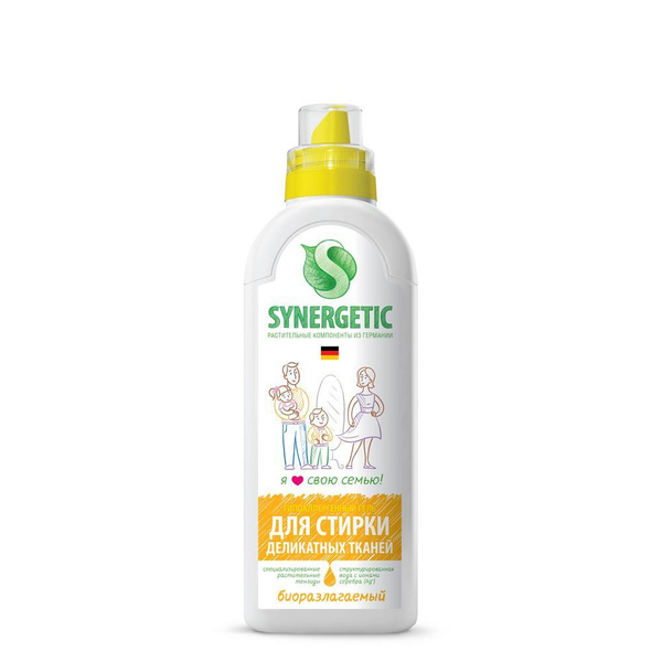 Гель для стирки деликатных тканей Synergetic, 0.75л - купить с ...