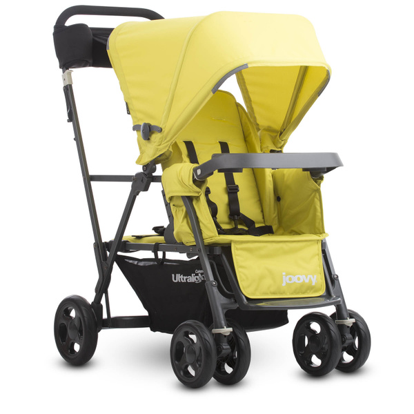 Коляска JOOVY CABOOSE Graphite ULTRALIGHT лимонная (для двоих детей ...