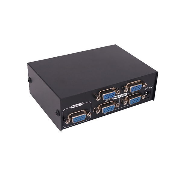 Разветвитель VGA с усилителем Splitter 1VGA:4VGA, 1080P, сплиттер для ...