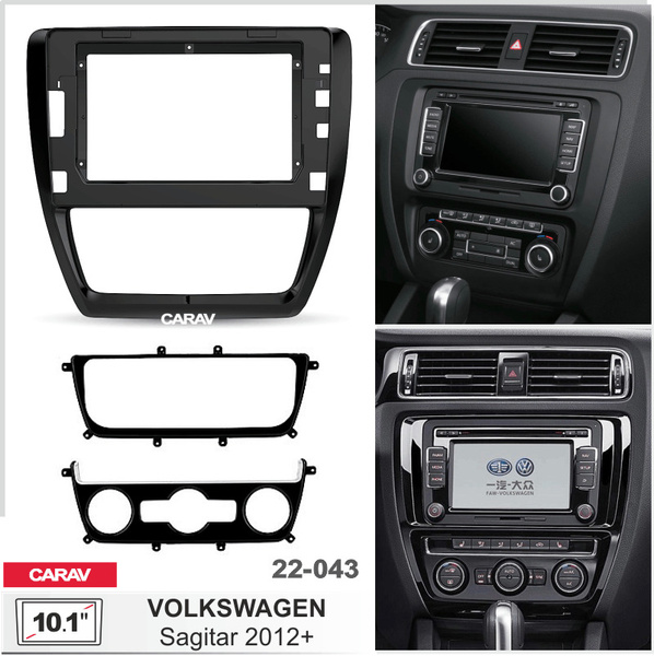 Переходная рамка 2Din 10.1 дюймов Volkswagen Jetta, Sagitar. Carav 22 ...