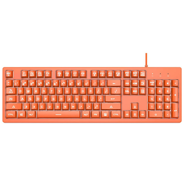 Механическая игровая клавиатура с белой подсветкой для игрового офиса ...