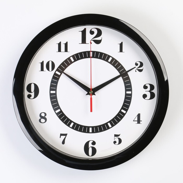 Часы настенные классика плавный ход D 28 см 2436417 купить по низкой цене в интернет