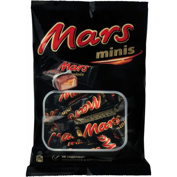 Шоколадный батончик Mars мини 182 грамм - купить с доставкой по ...