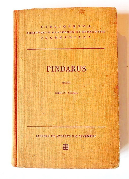 Книга Эдидит Бруно Снелл. PINDARUS. Editio Altera. Bibliotheca ...