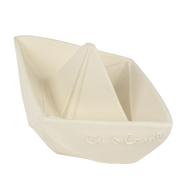 Oli&Carol Прорезыватель грызунок детский для зубов ORIGAMI BOAT WHITE ...
