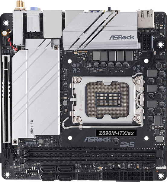 Материнская плата ASRock Z690M-ITX/ax купить по низкой цене с доставкой ...