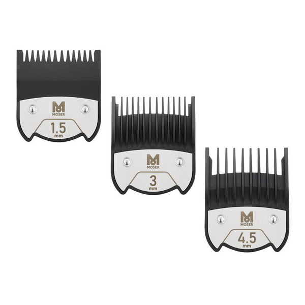 Moser Набор магнитных насадок Magnetic Premium Attachment Combs 1,5/3/4 ...