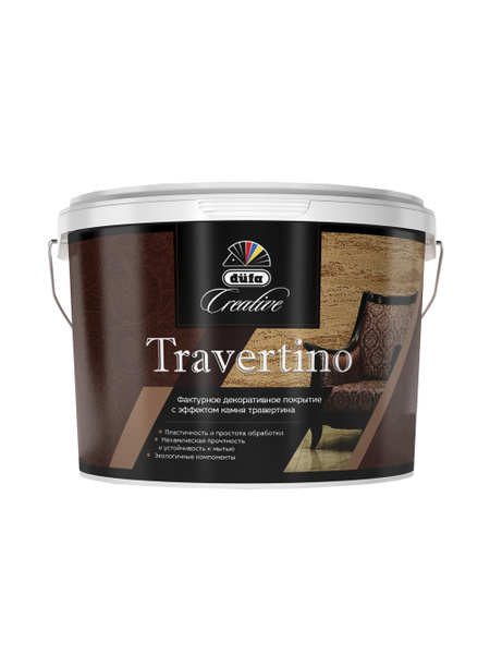 Декоративная штукатурка Dufa Creative Travertino эффект камня ...
