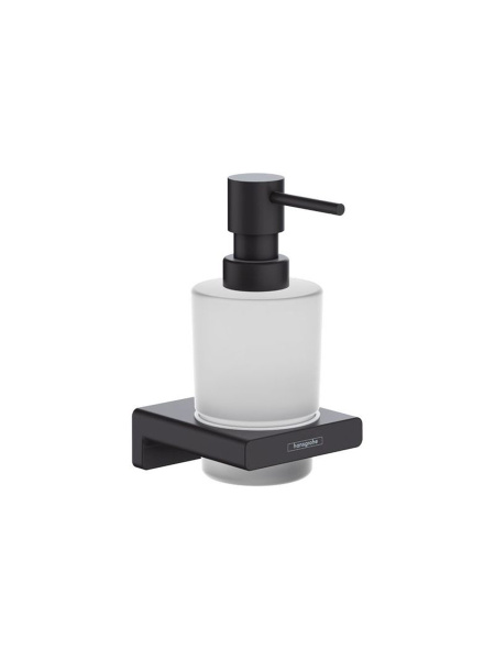 Диспенсер для жидкого мыла, 200 мл, металл/матовое стекло, матовый ...