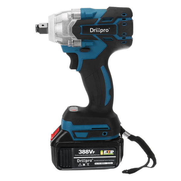Ударный гайковерт Drillpro, бесщеточный, аккумуляторный, 1/2 дюйма, 18 ...