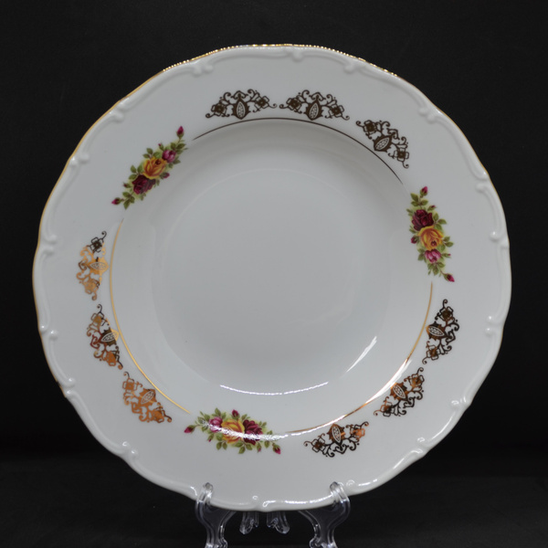 Набор тарелок Thun, Фарфор, диаметр 24 см - купить по низким цене в интернет-магазине OZON ...