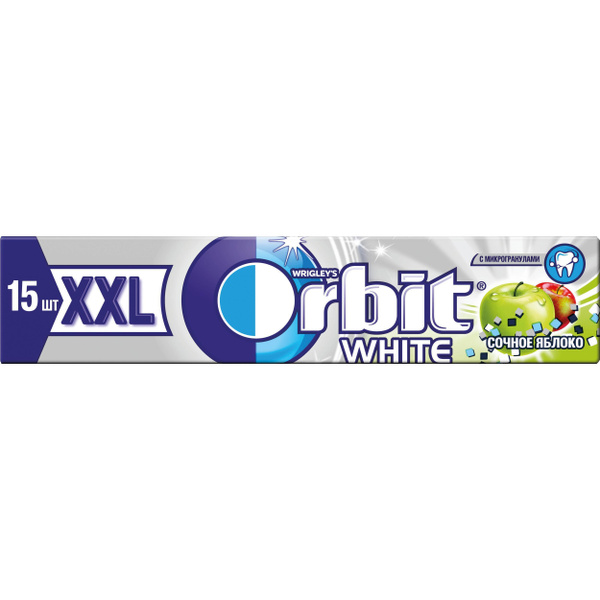 Orbit white XXL / Орбит Белоснежный, Жевательная резинка, Сочное яблоко ...