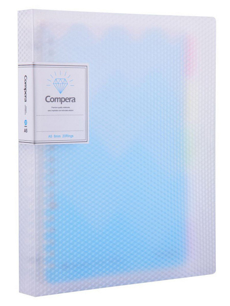 Тетрадь со сменным блоком Comix Compera Diamond, на кольцах, с ...