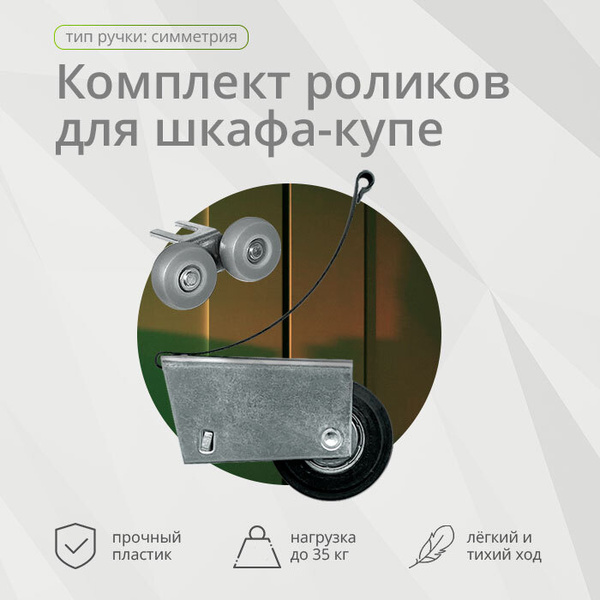 Набор для перемещения мебели, 2 шт, Для шкафа-купе, Металл - купить по ...