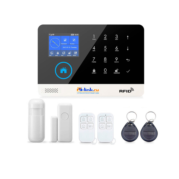 Беспроводная охранная (пожарная) WiFi GSM сигнализация PS-link WG103T ...
