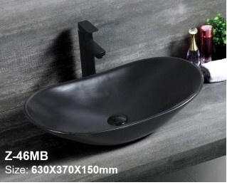 Раковина Zandini Z-4чер, 37x63 см, черный матовый купить по доступной цене с доставкой в ...