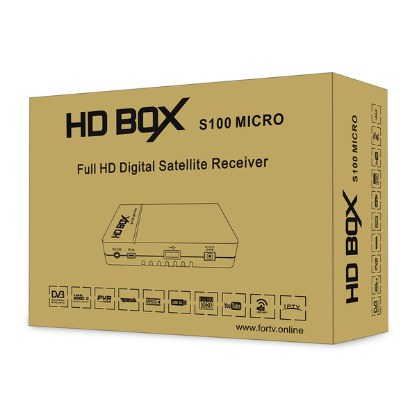 ТВ-тюнер HD Box S100 Micro, черный купить по выгодной цене в интернет-магазине OZON (656853742)