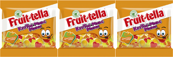 Мармелад Fruittella Крутой Микс мини жевательный 10 шт х 20 г, комплект: 3 упаковки по 200 г ...