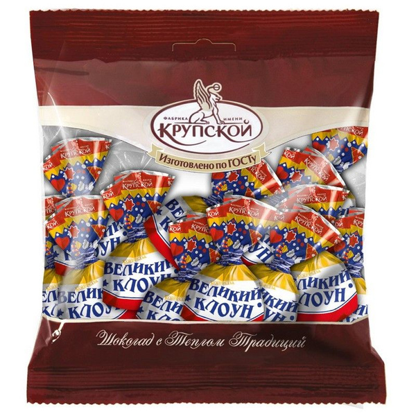 Фабрика им. Крупской Шоколадные конфеты Великий клоун, 200 г - купить с ...