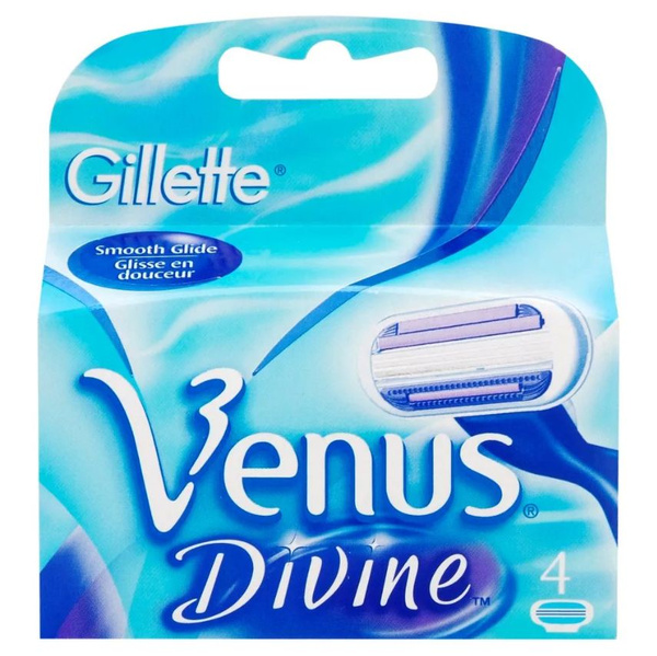 Сменные кассеты Gillette Venus Divine 4 шт - купить с доставкой по ...