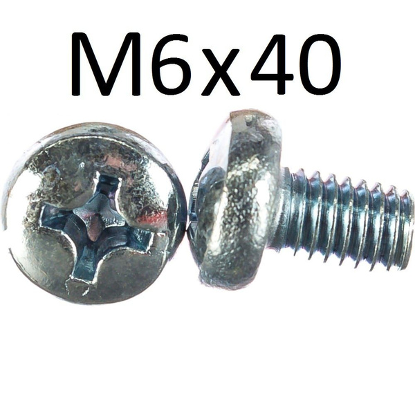 Винт M6 x , головка: Полукруглая, 20 шт - купить по выгодной цене в интернет-магазине OZON ...