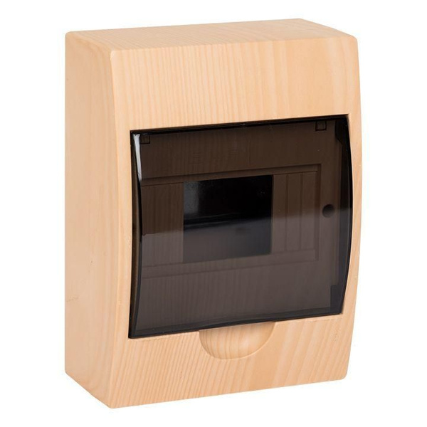 Распределительный щит, Щит ЩРН-П-6 IP41 светлое дерево PROxima, EKF PB40-N-6-LIGHT (1 шт ...