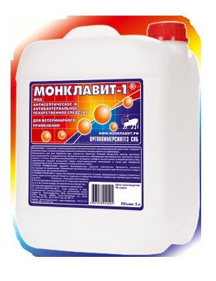 Монклавит-1, раствор для наружного применения, 5 л купить на OZON по ...